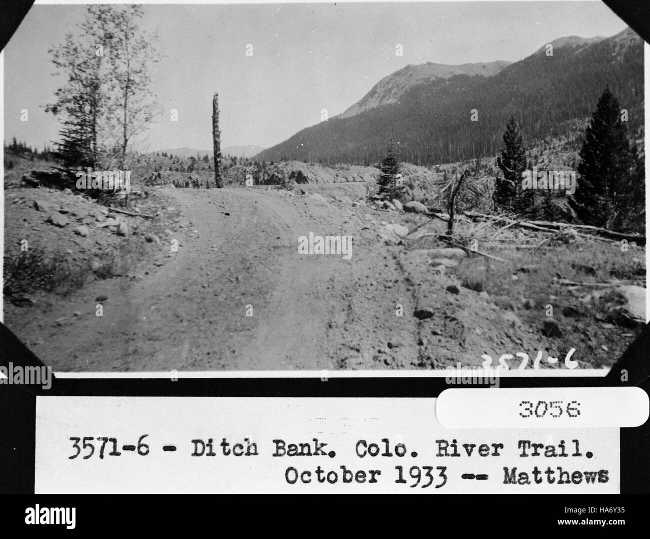 This historical image from the Colorado River Trail captures a scene ...