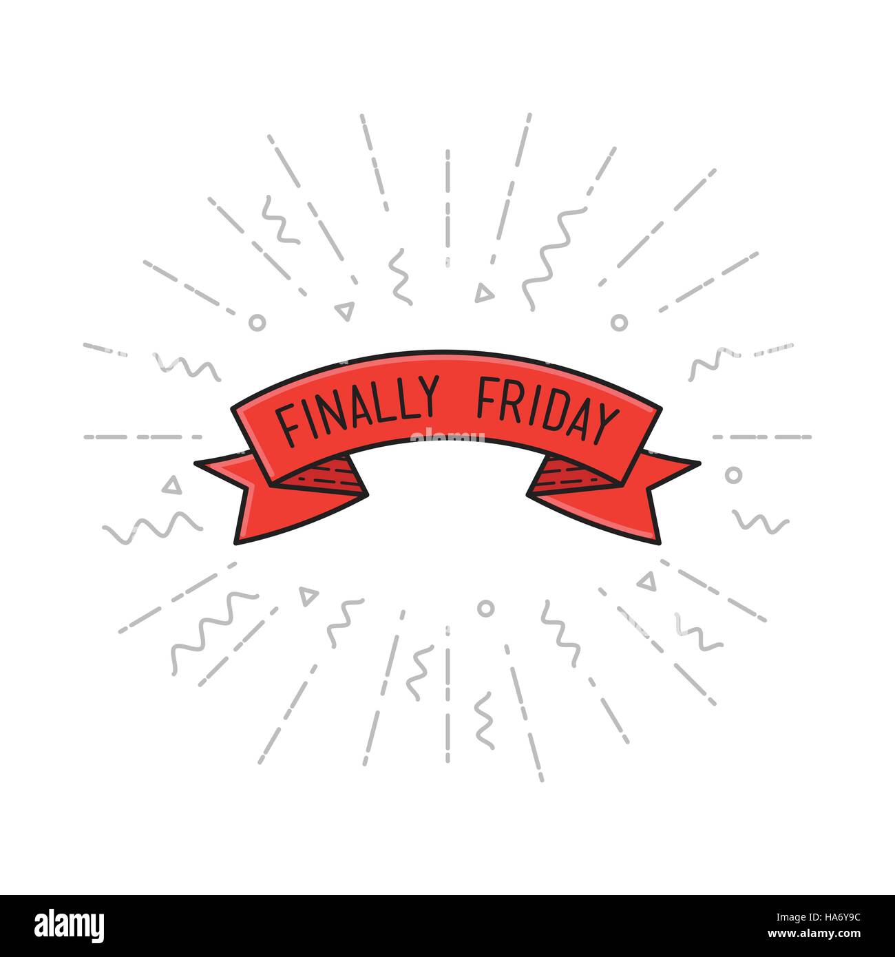 Black Finally friday. Vector illustration, motivational quotes poster ...