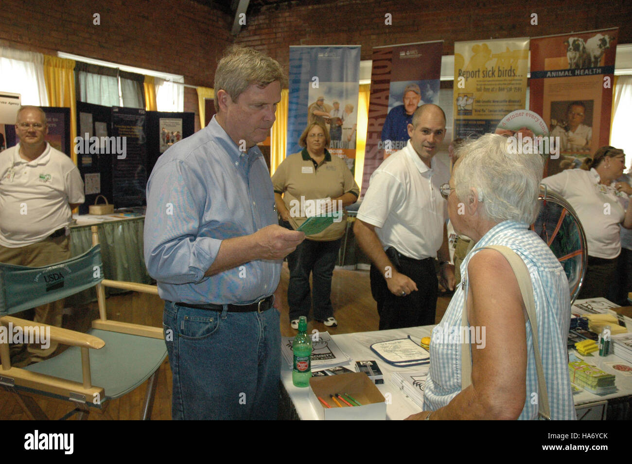 A meeting with USDA employees focused on the department's role in ...