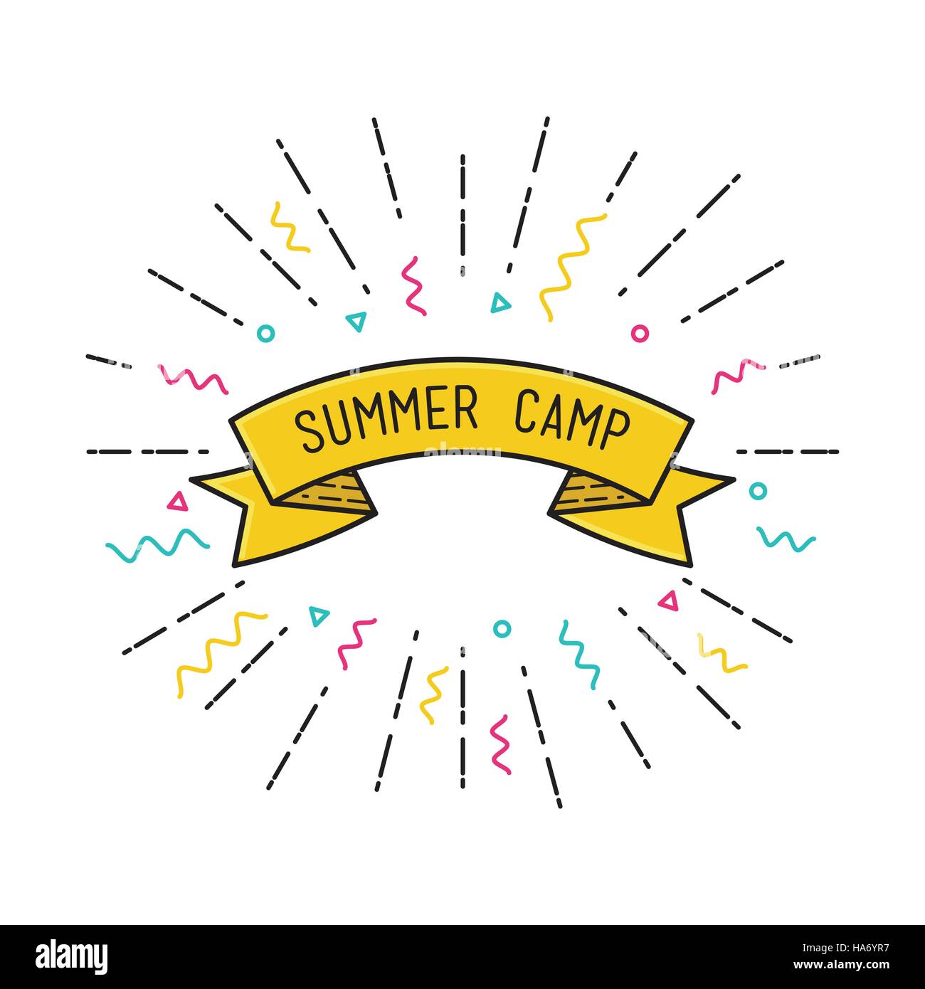 Summer Camp Banner High Resolution Stock Photography and Images - Alamy