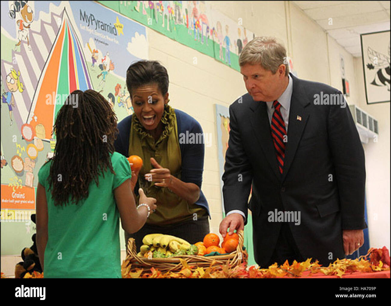 First Lady Michelle Obama joined Secretary of Agriculture Tom Vilsack ...