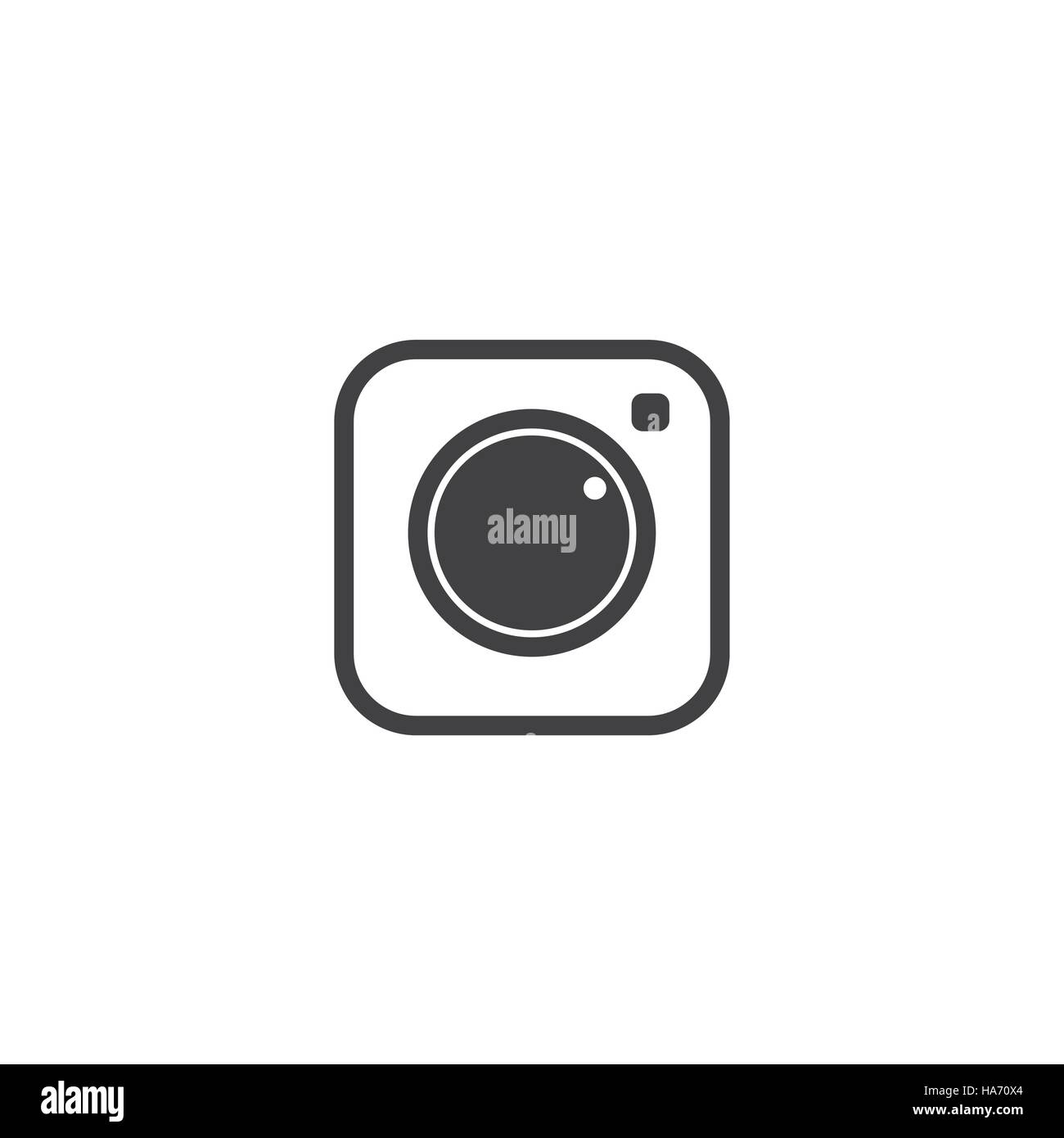 Social Media Icon, photo camera instagram icons Stock Vector Image ...