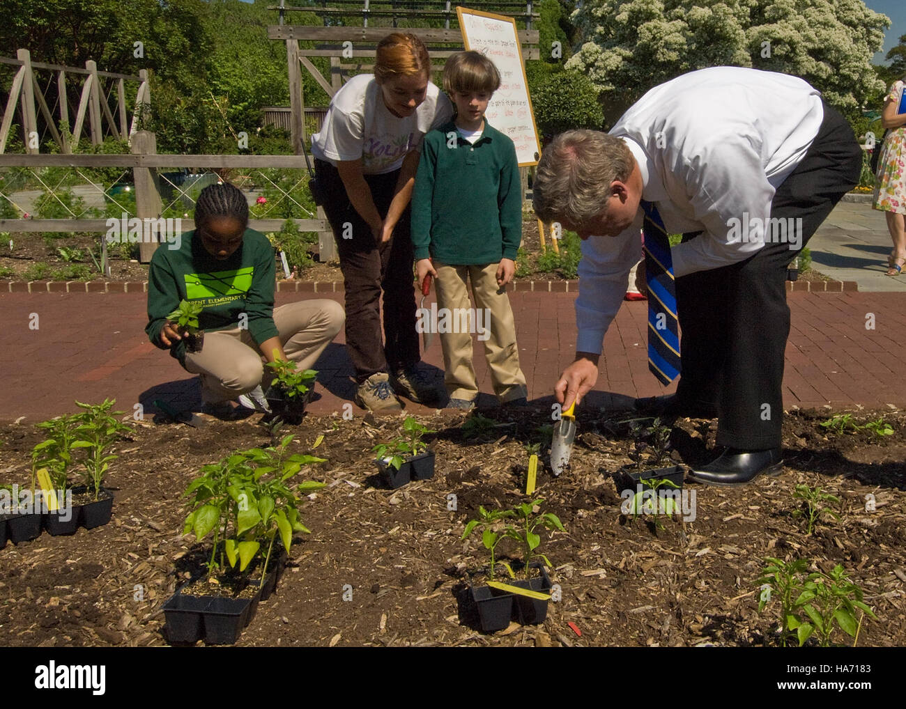 Arbor Day at the National Arboretum featured tree planting activities ...