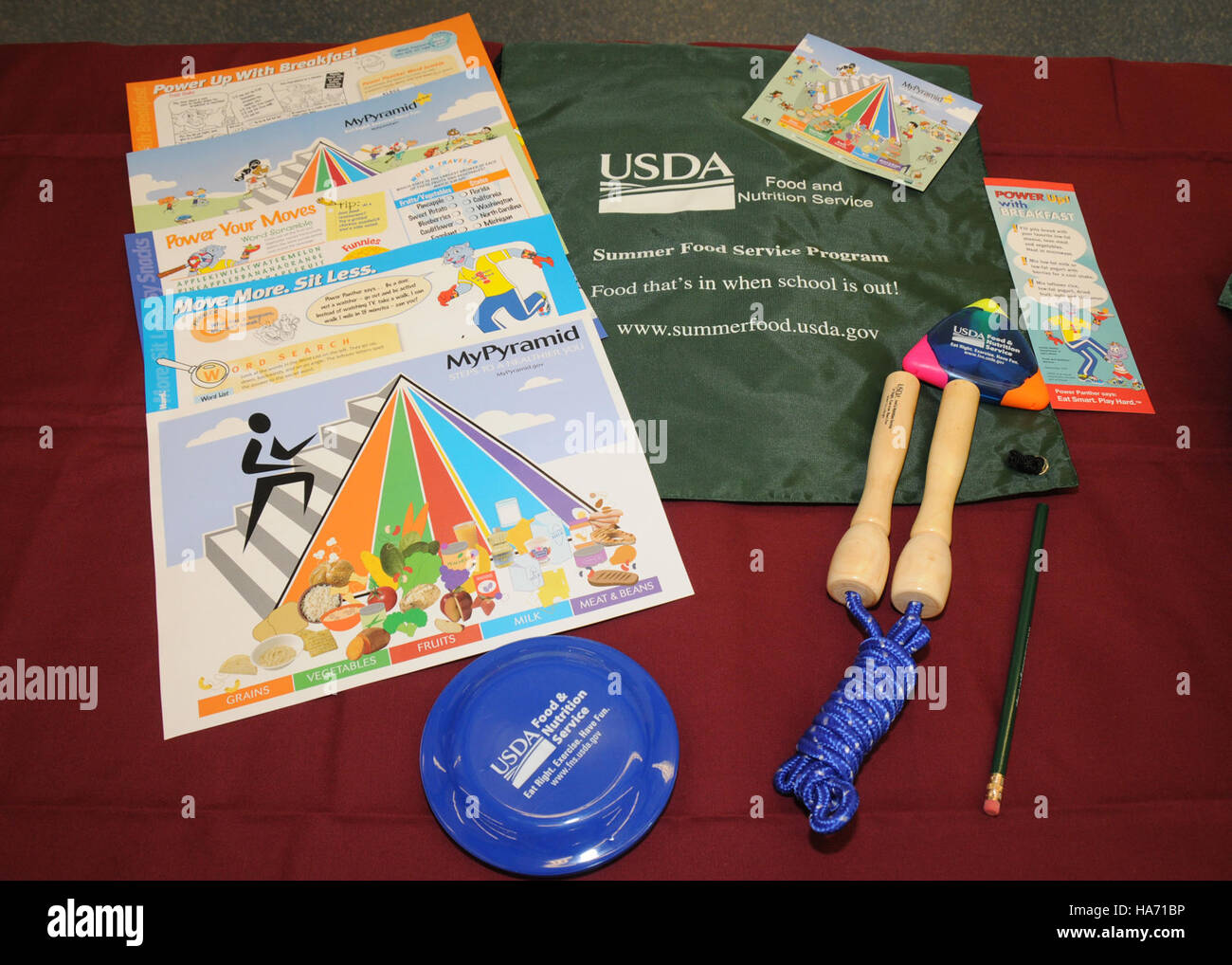 The USDA promotes healthy eating through the Food and Nutrition Service ...