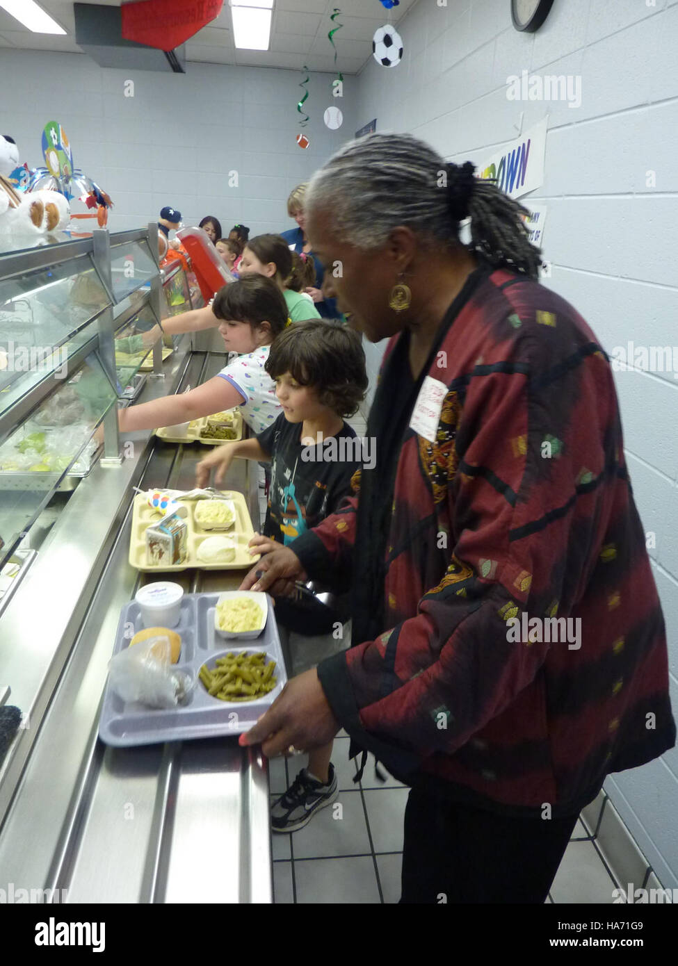 Elementary School Cafeteria Line