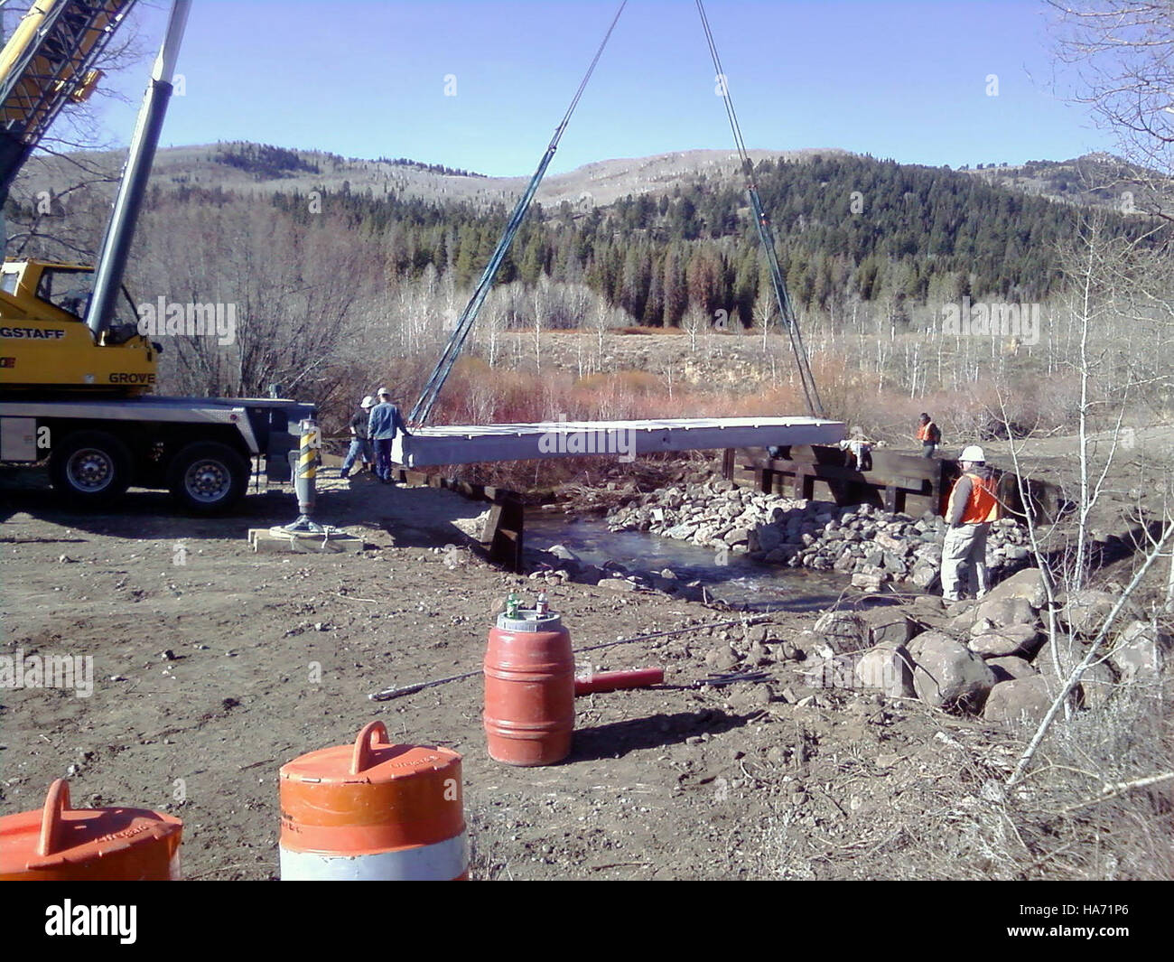 This image depicts the Lower Franklyn Basin bridge beams, part of a ...