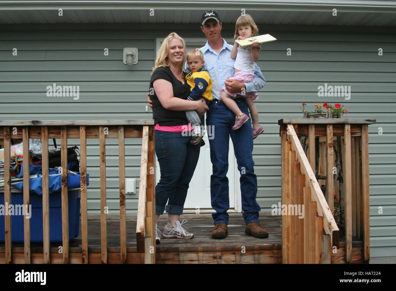 The Baker family is highlighted in this image as part of an event ...