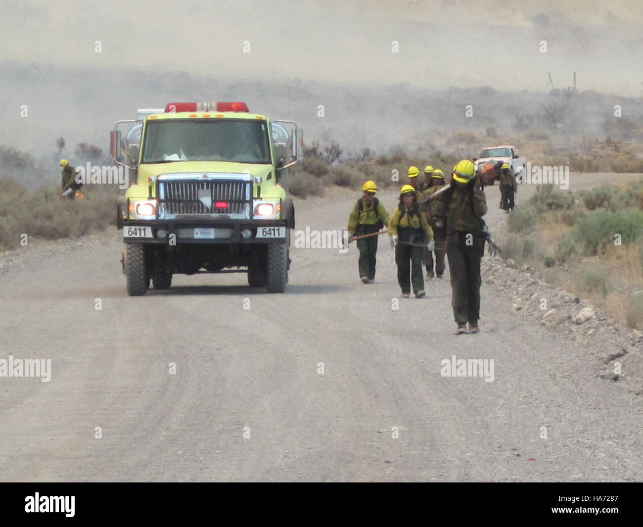 The Tahoe Hotshots, a specialized wildfire suppression crew, operate in ...