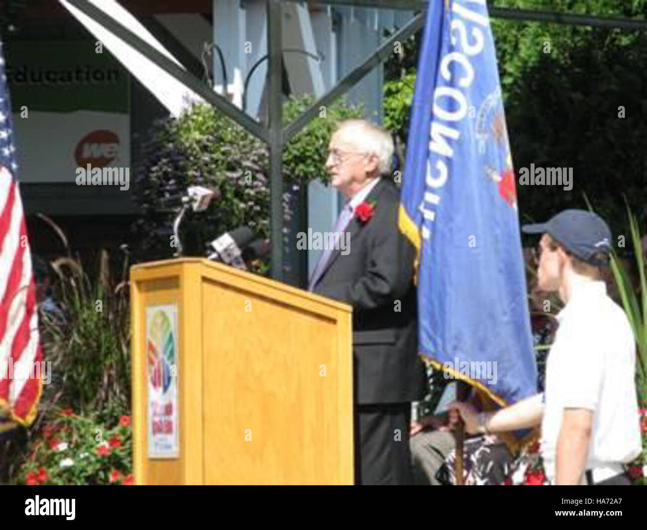 A USDA representative engages with visitors at a national park to ...