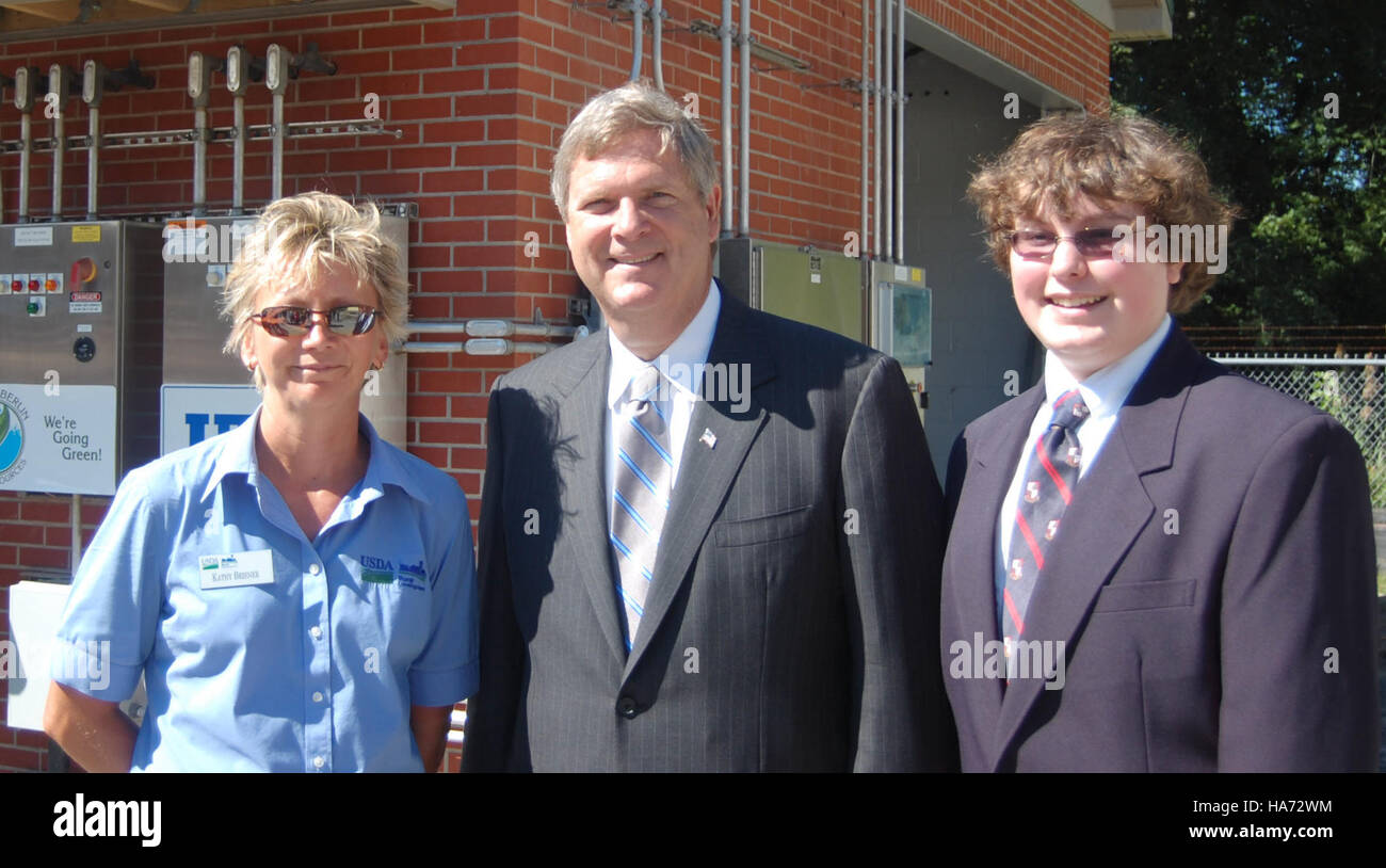 A photograph of Secretary and Jamie Welch, possibly from a governmental ...