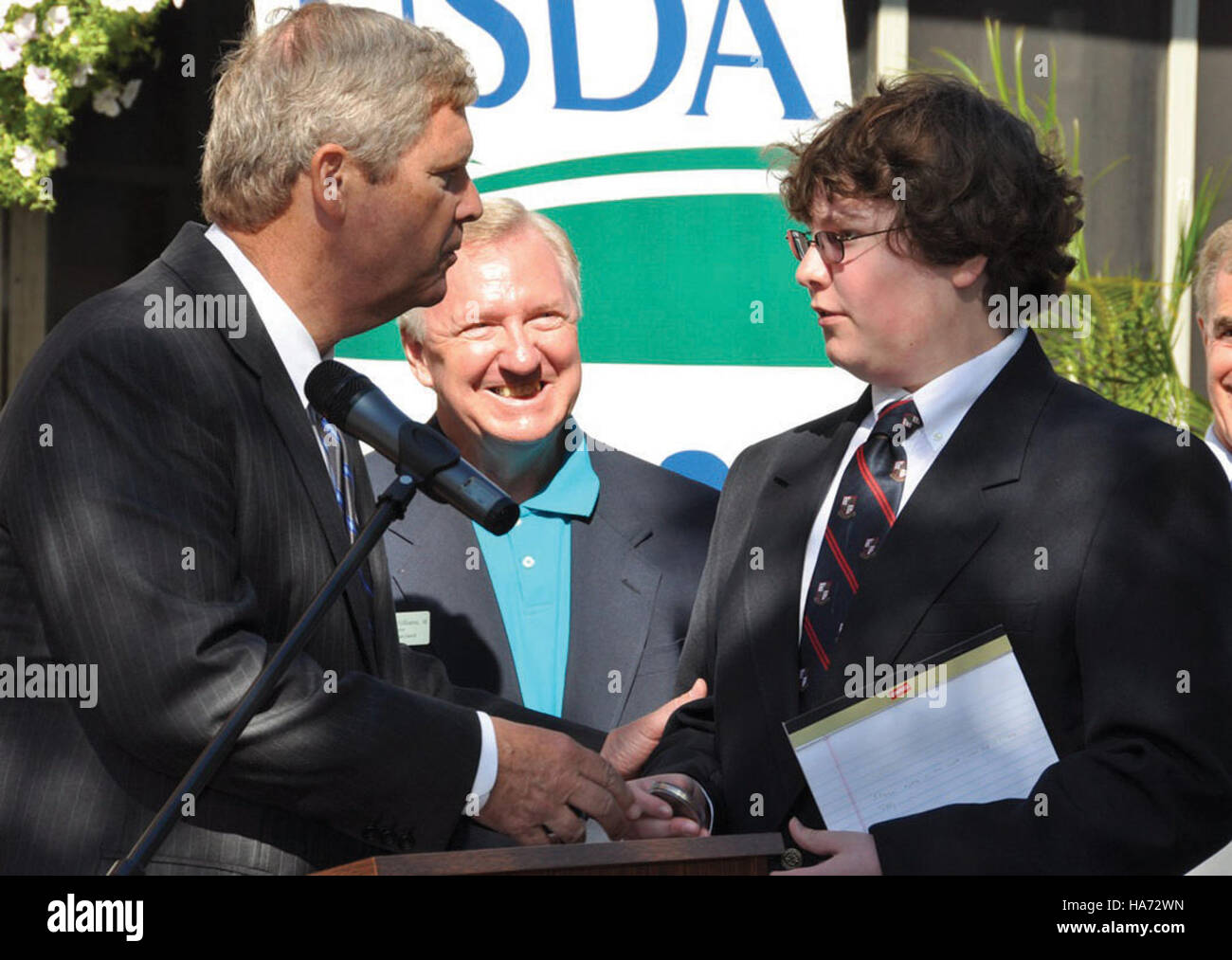 The photograph shows Secretary and Student Reporter Jamie Welch ...