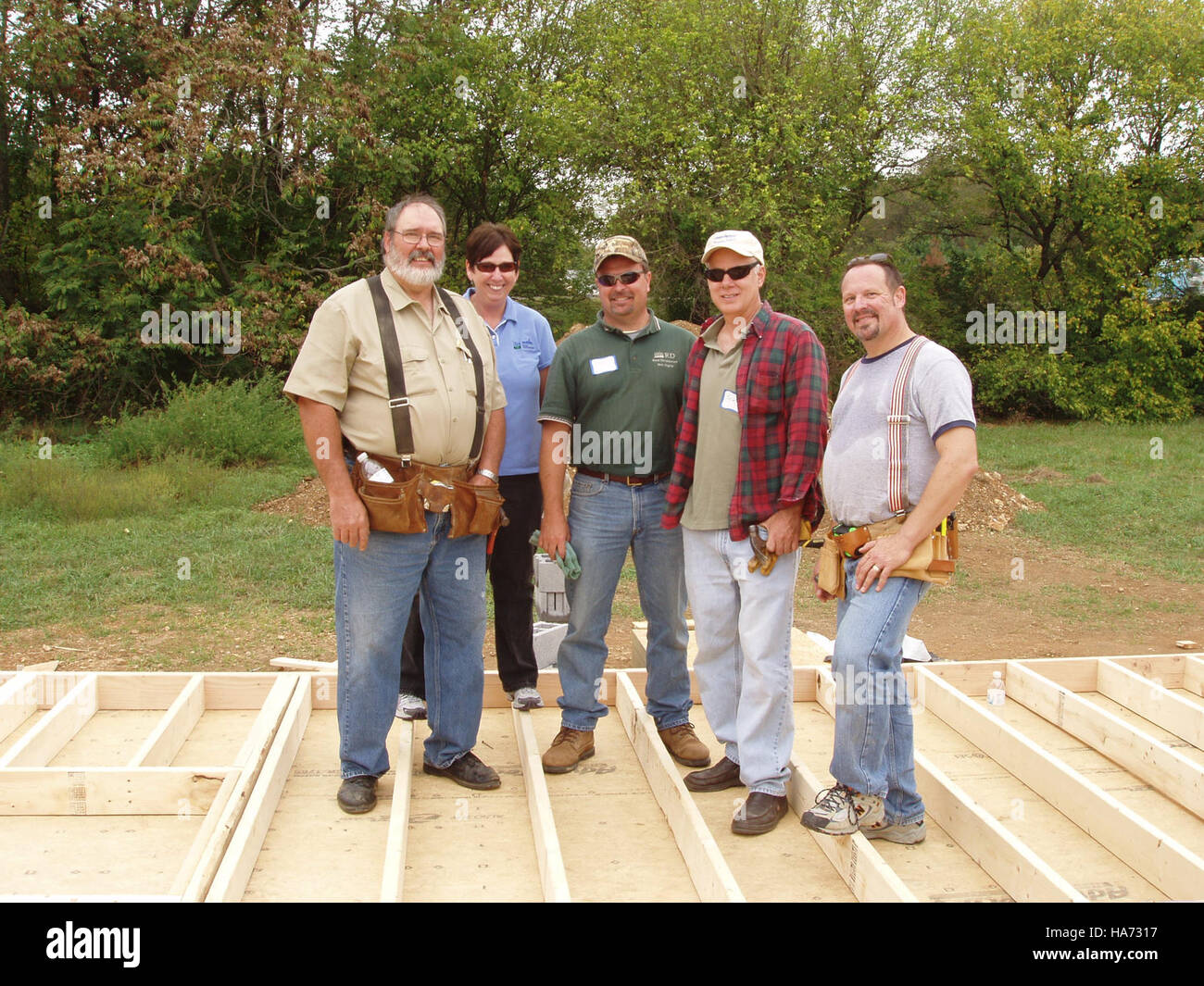 This image illustrates a self-help housing initiative, supported by ...