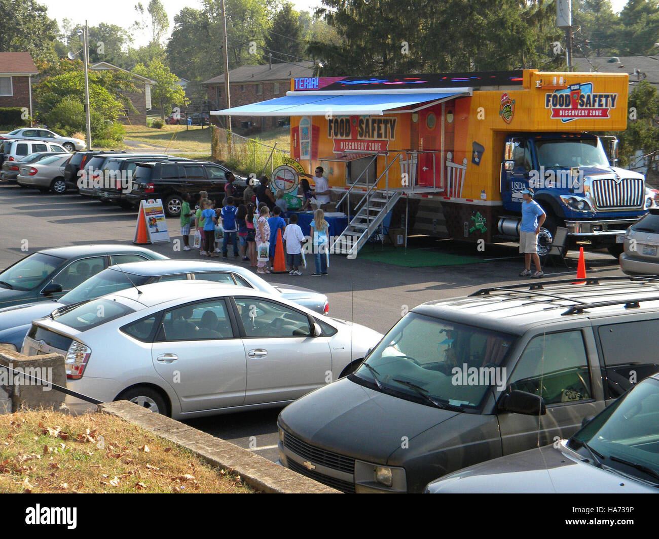 A researcher at the FSIS Discovery Zone at Landsdowne Elementary School ...