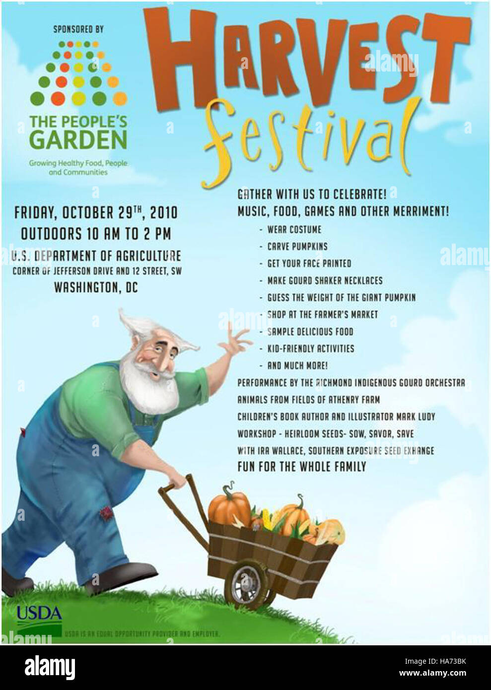The 'Harvest Festival' image represents an event that celebrates the ...