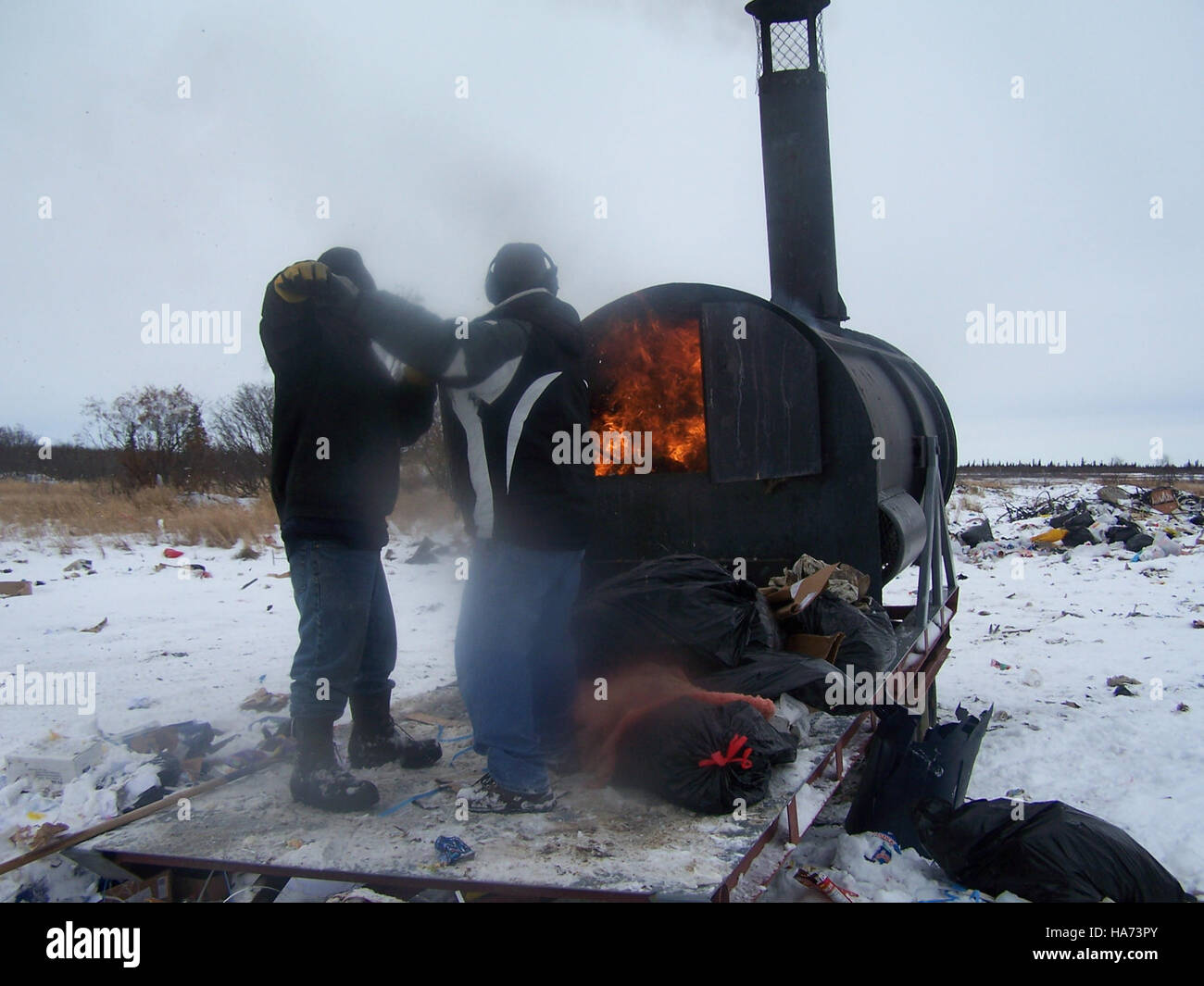 This image shows a burn unit in operation in a national park, part of ...