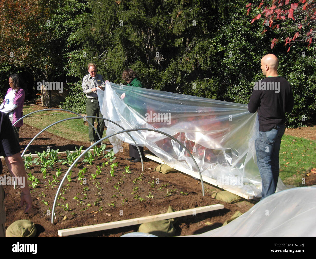 The preparation of hoop houses at the White House marks an initiative ...