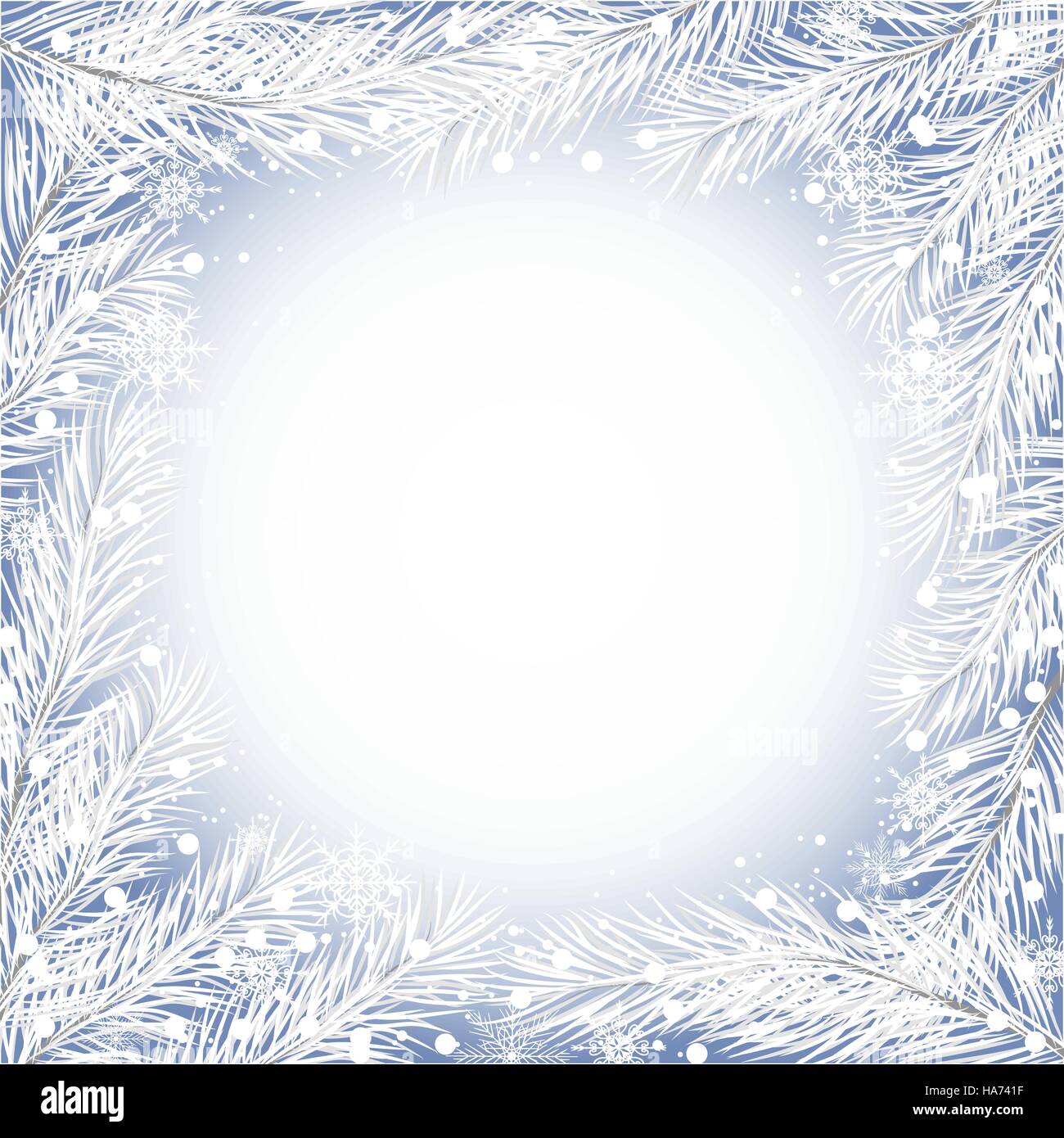 Frozen winter branches Stock Vector Images - Alamy