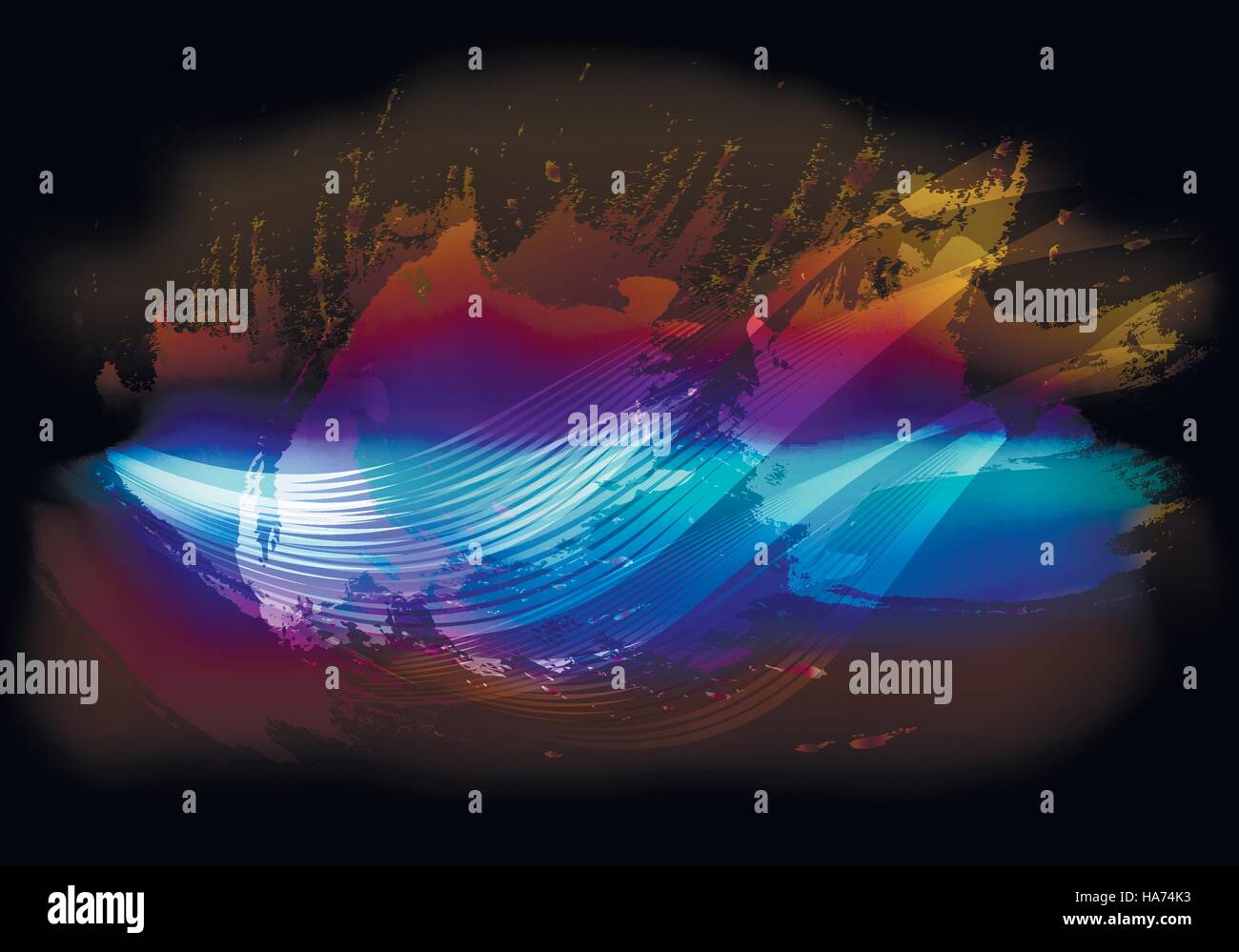 Abstract sky background with flying clouds. EPS10 vector illustration ...