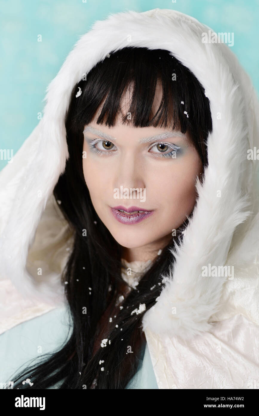 portrait of ice woman Stock Photo - Alamy