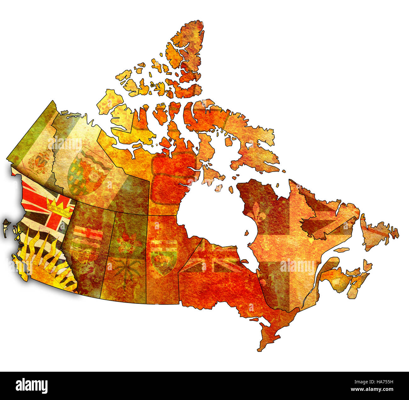 Flag of british columbia Cut Out Stock Images & Pictures - Alamy