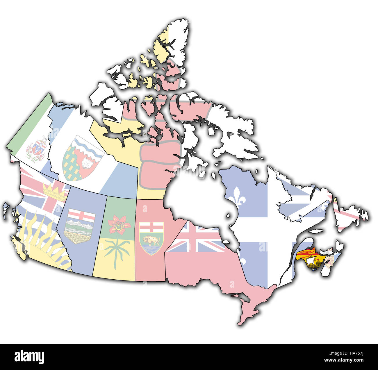 Political map of new brunswick hi-res stock photography and images - Alamy