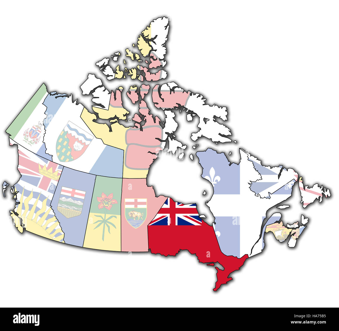 Old ontario map hi-res stock photography and images - Alamy