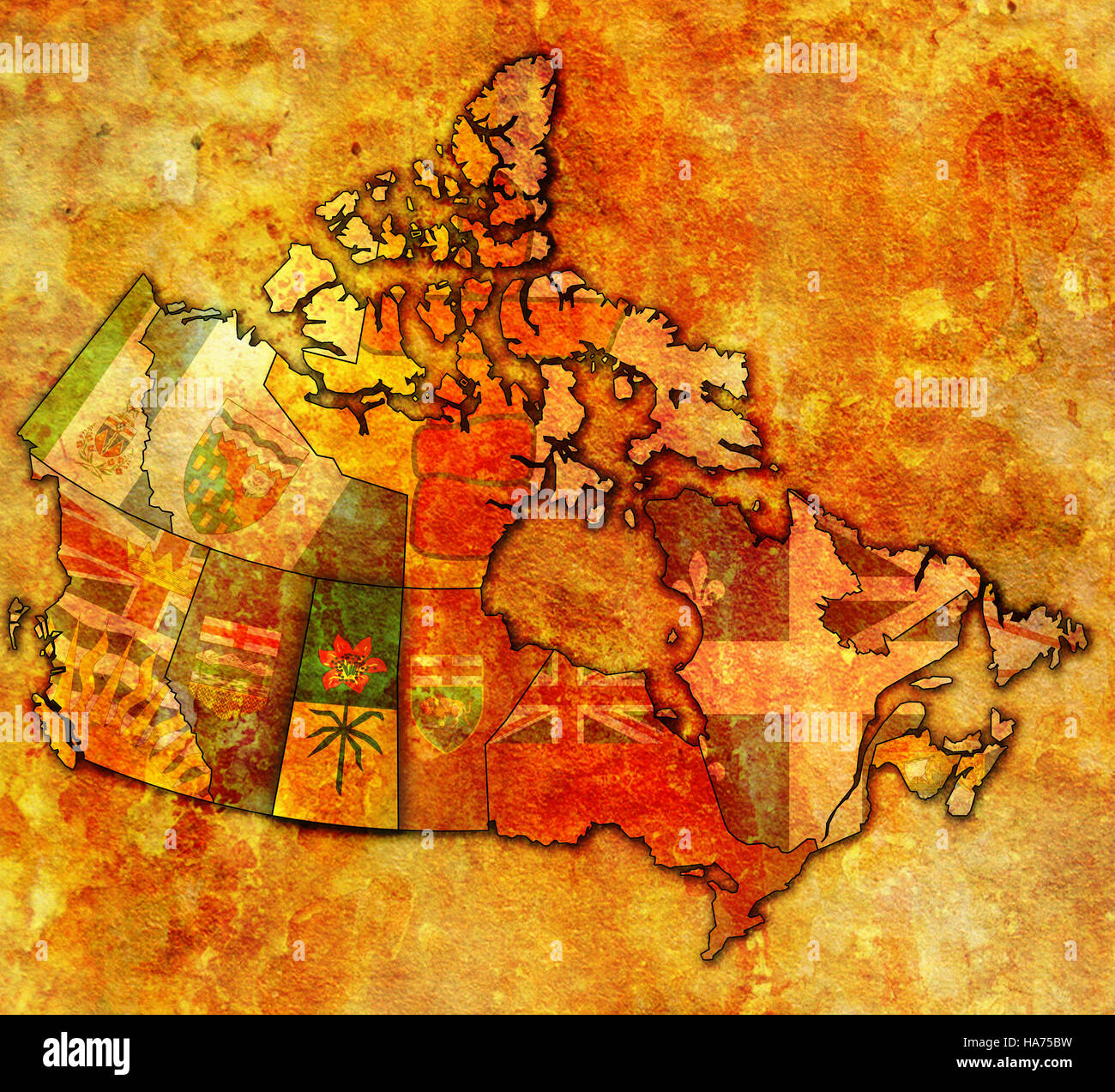 Political map of saskatchewan hi-res stock photography and images - Alamy