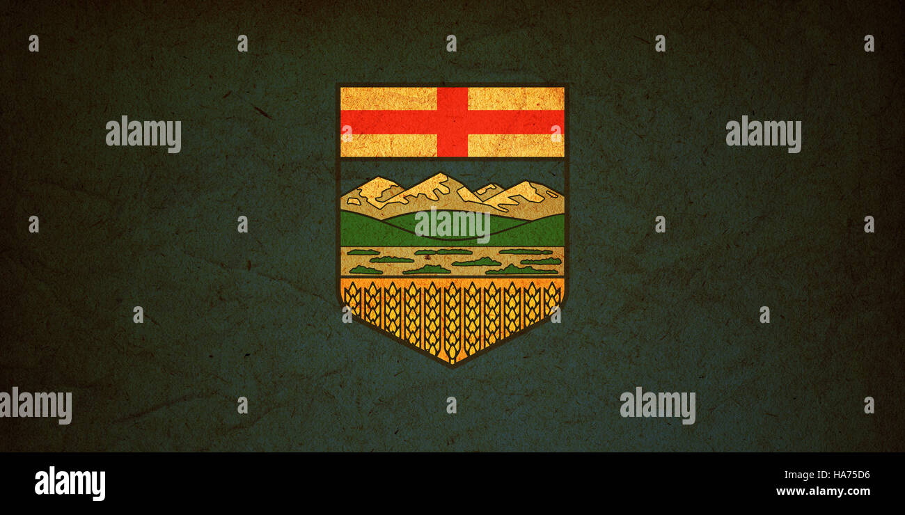 some very old vintage flag of alberta Stock Photo - Alamy