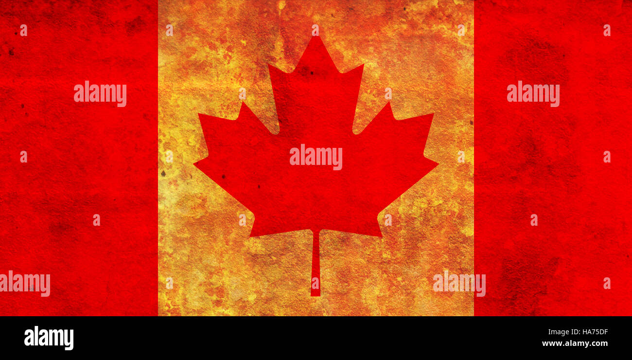 some very old vintage flag of canada Stock Photo - Alamy