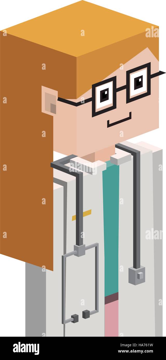 lego silhouette with half body female medical vector illustration Stock ...