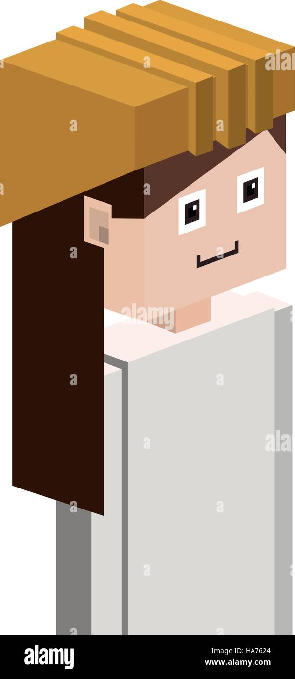 lego woman half body worker with helmet vector illustration Stock ...