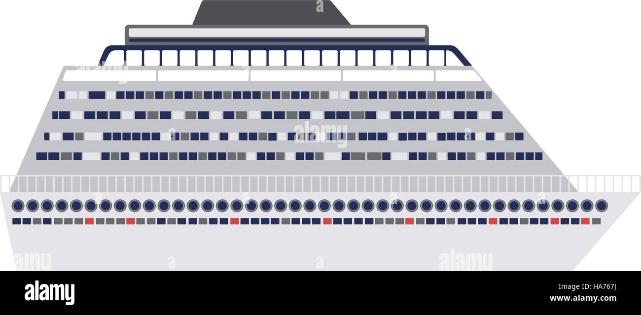 big yacht design flat icon vector illustration Stock Vector Image & Art ...