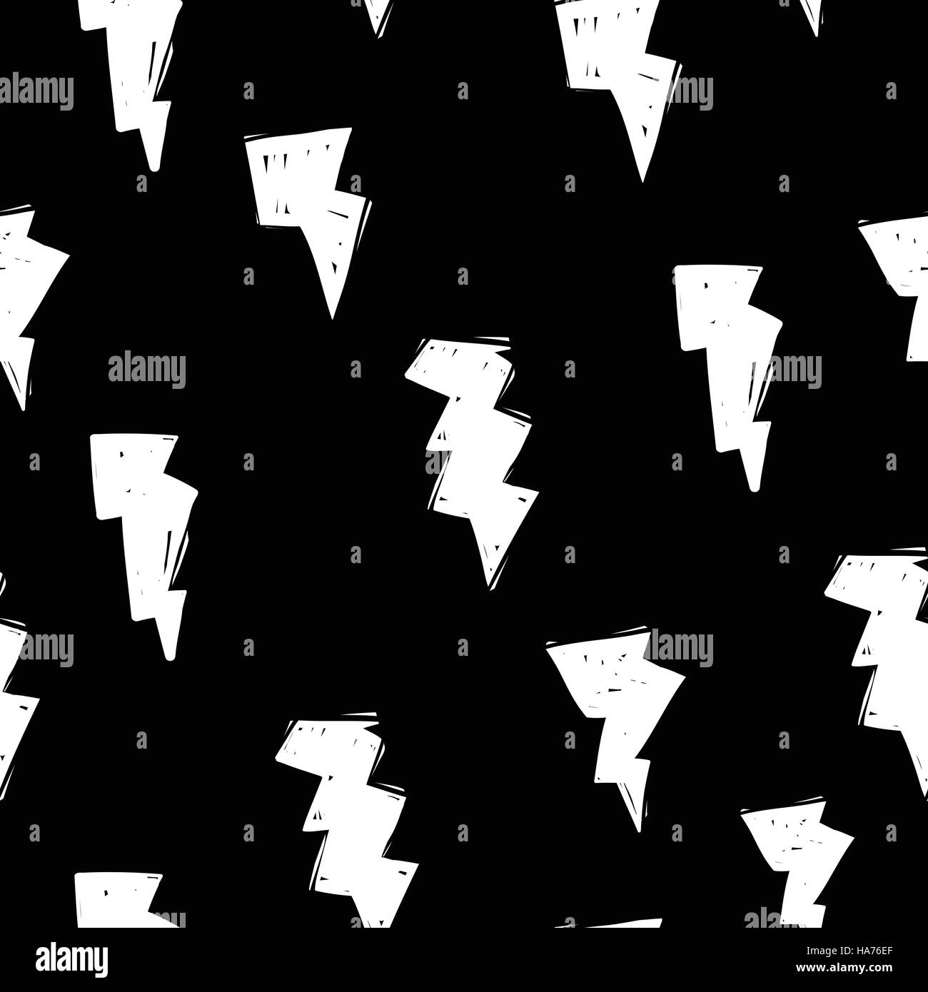 Kids drawing style seamless Black and White Stock Photos & Images - Alamy