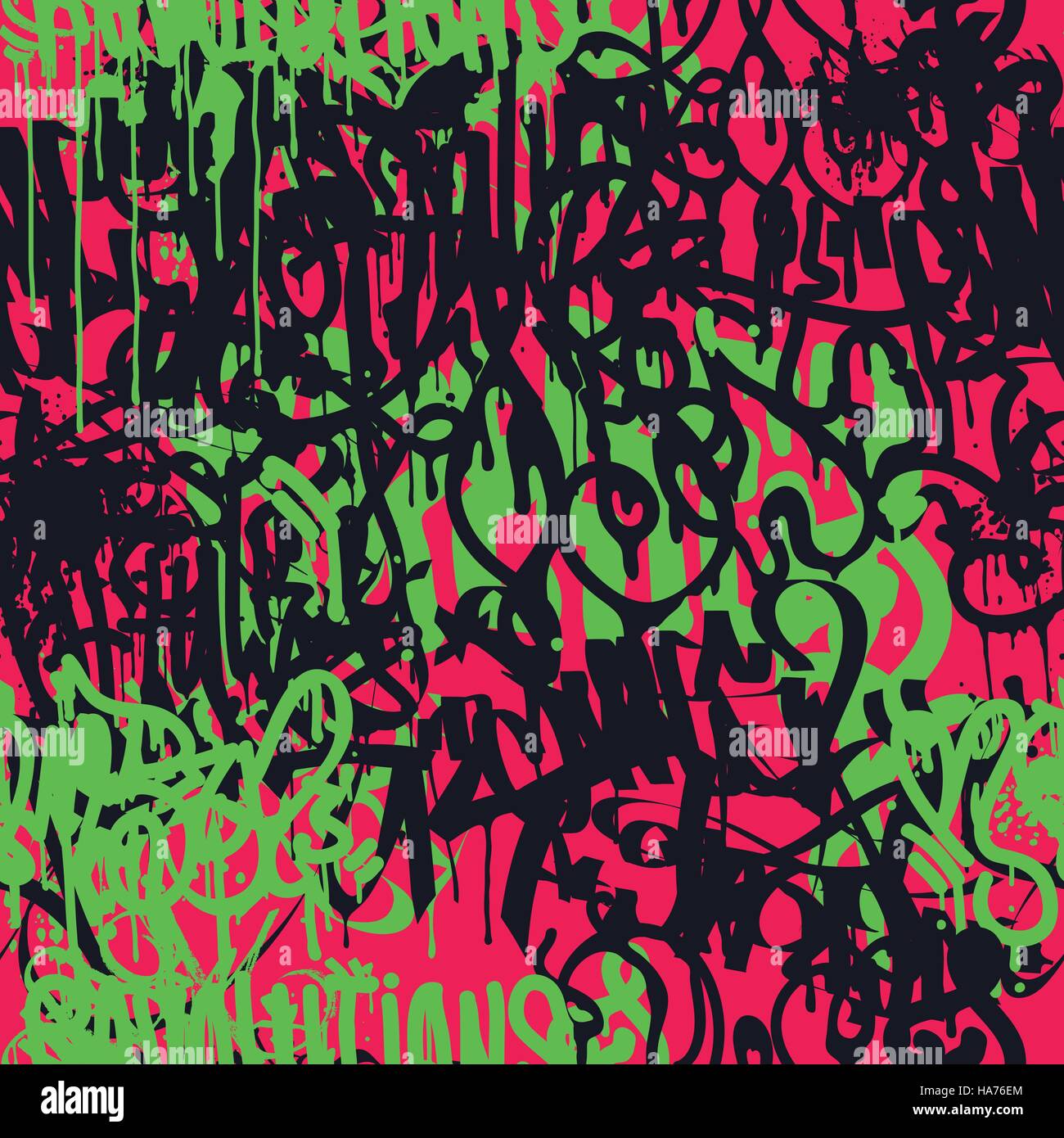 Graffiti Seamless Pattern Stock Vector Image & Art - Alamy