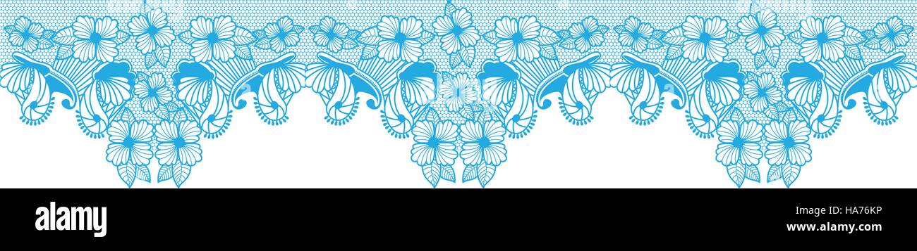 top edge abstract with butterflies and flowers vector illustration ...