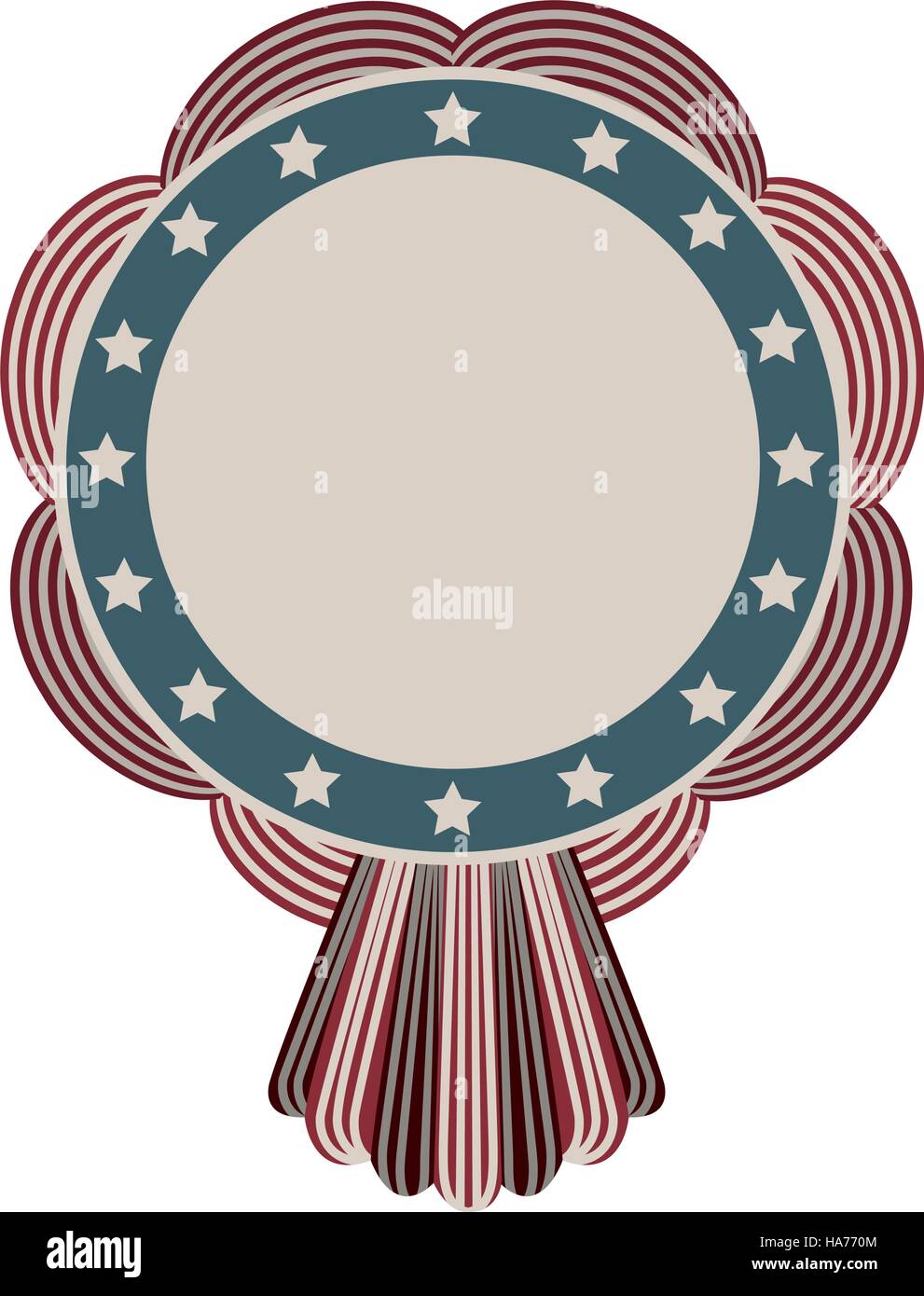 stamp with american flag design vector illustration Stock Vector Image ...