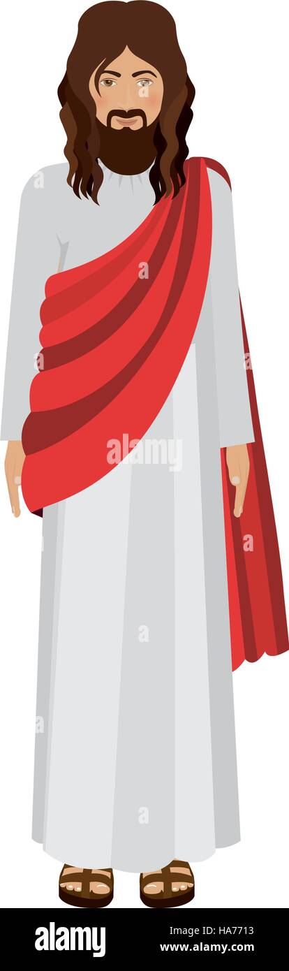 figure human of Jesus Christ vector illustration Stock Vector Image ...
