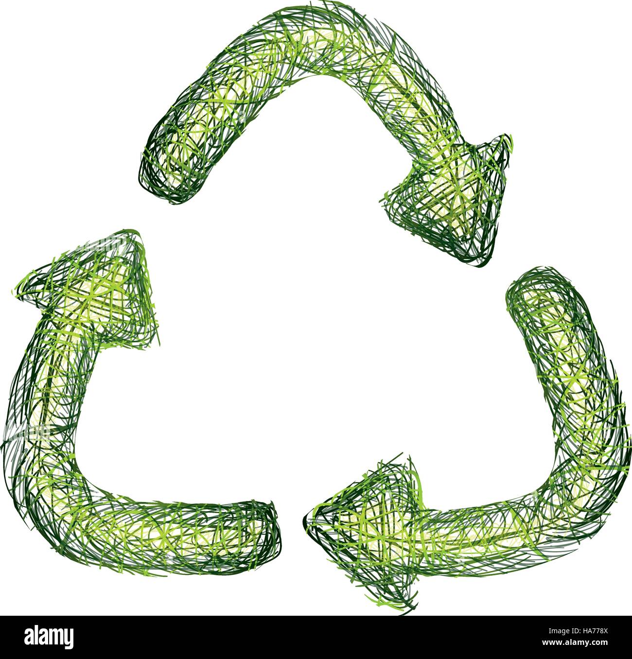 abstract arrows of recycling symbol vector illustration Stock Vector ...