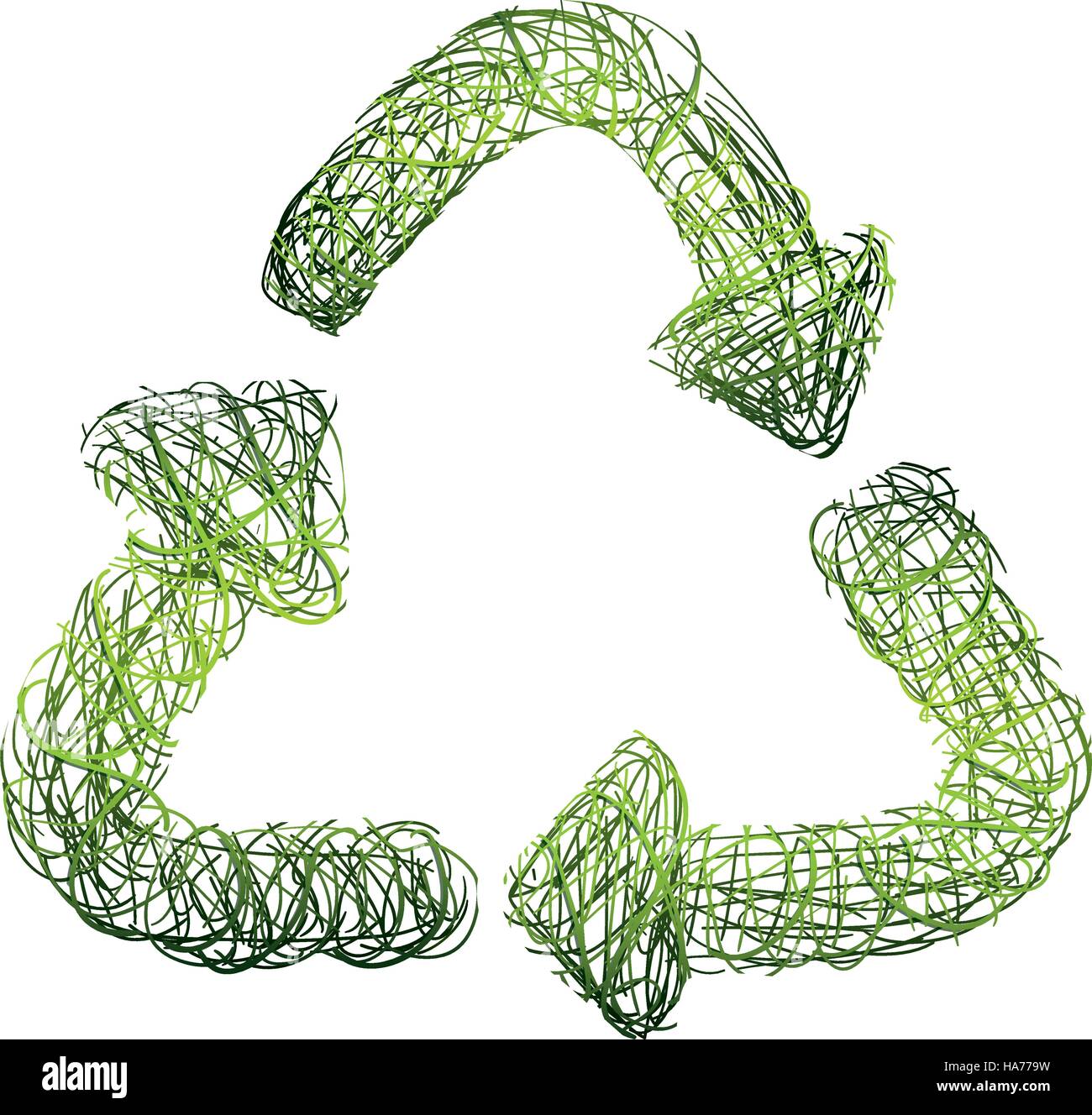 abstract arrows of recycling symbol vector illustration Stock Vector ...