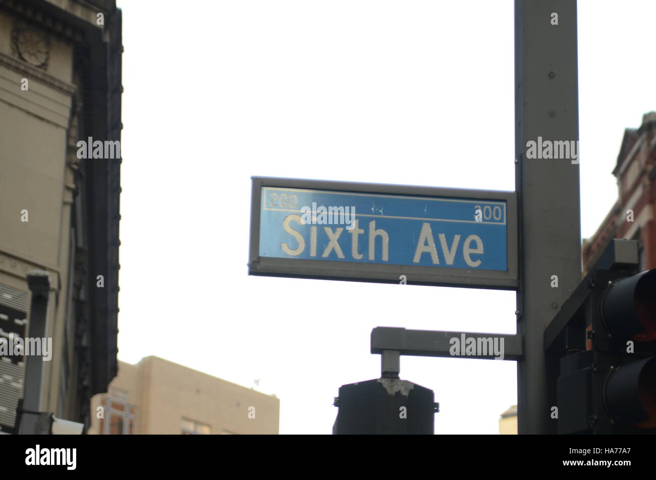 Sixth Ave downtown Stock Photo - Alamy