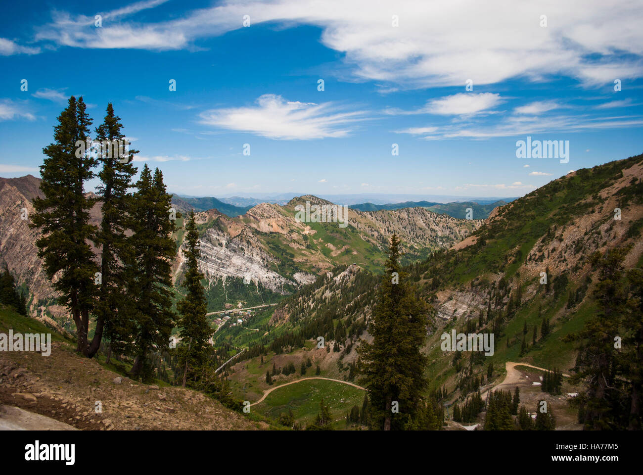 View of the mountains Stock Photo - Alamy