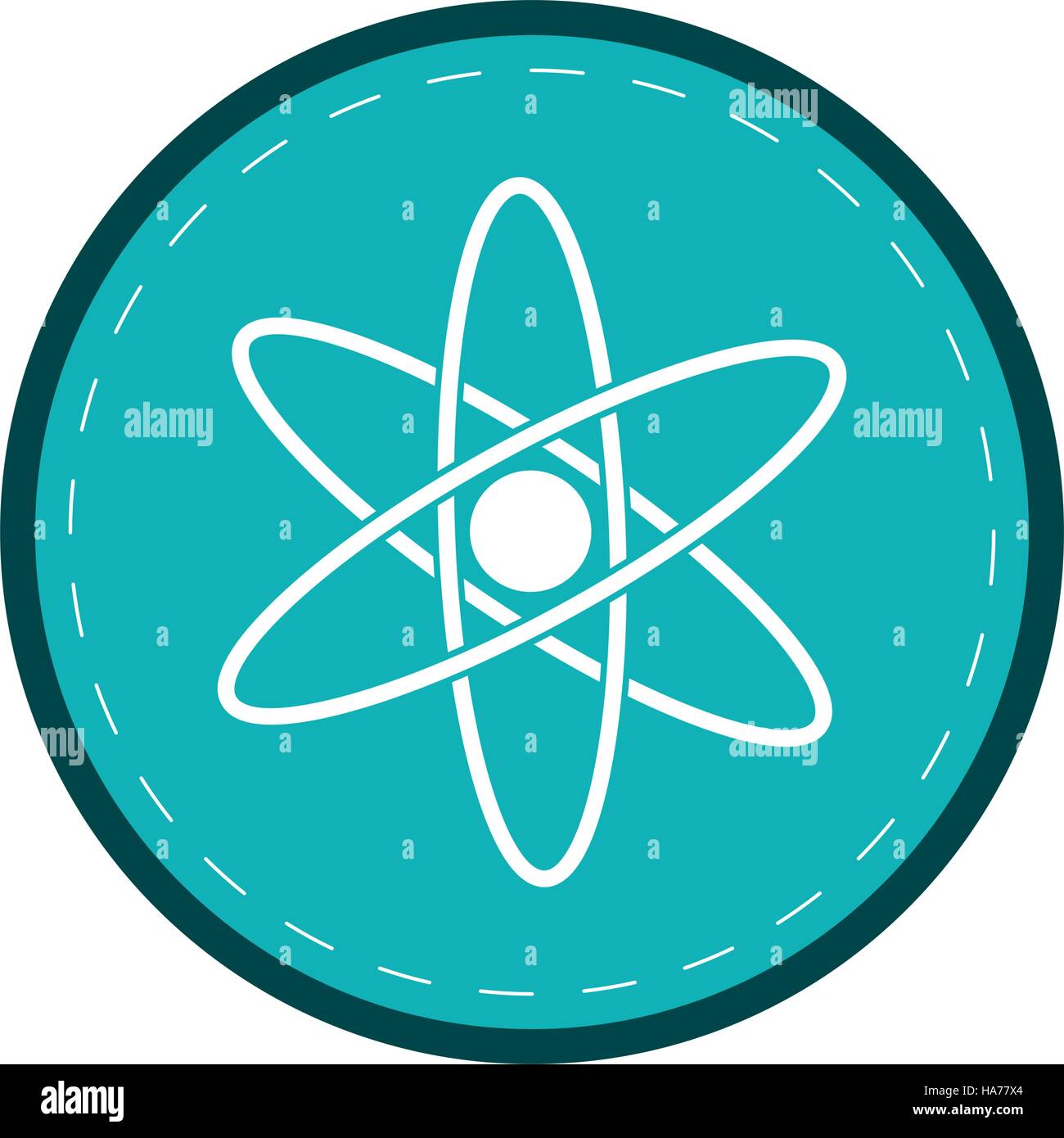atom molecule structure model blue circle Stock Vector Image & Art - Alamy