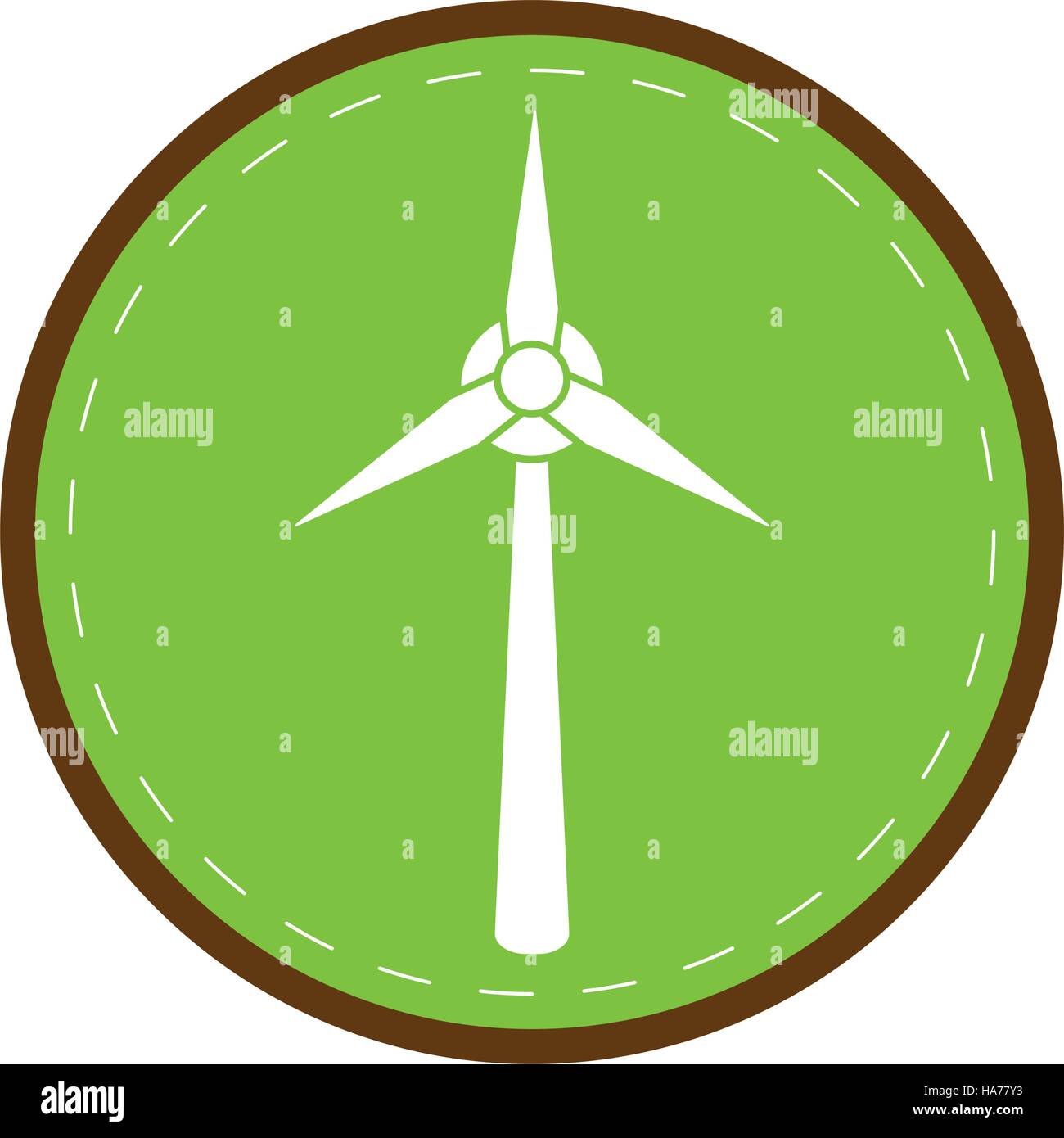 Windmill generator ecologic electricity Stock Vector Images - Alamy