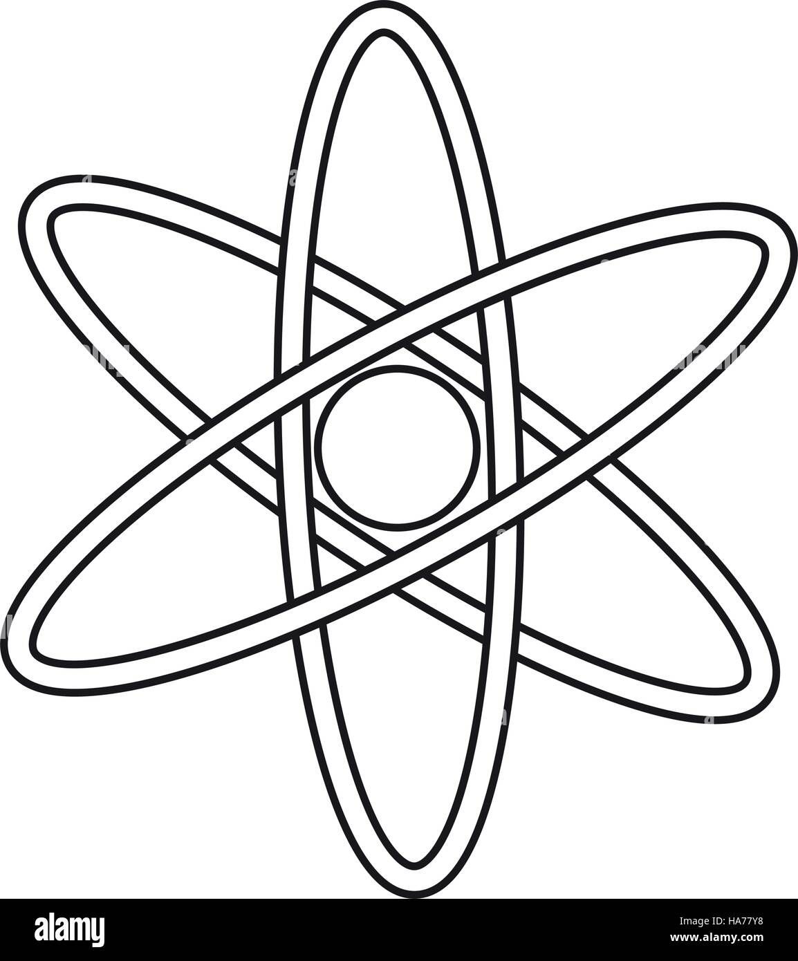 atom molecule structure model pictograph Stock Vector Image & Art - Alamy