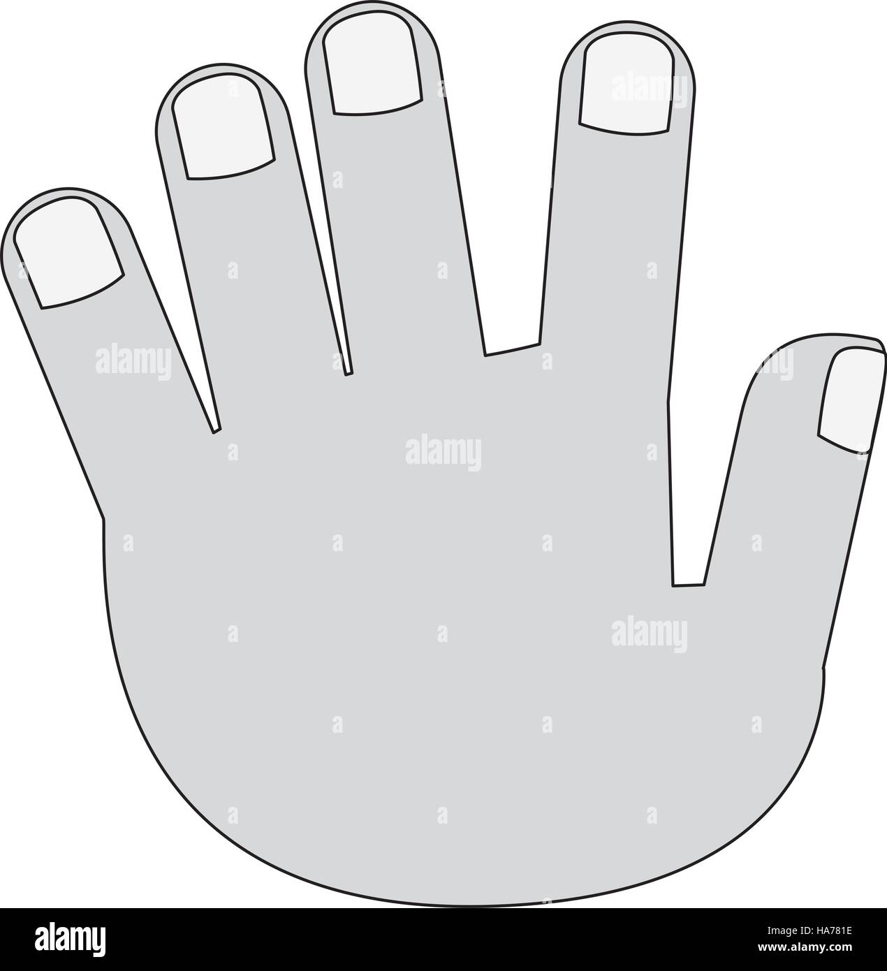 Isolated human hand design Stock Vector Image & Art - Alamy
