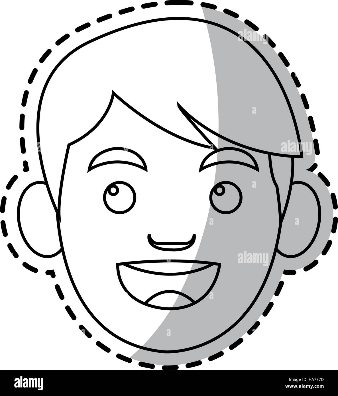 Isolated boy cartoon head design Stock Vector Image & Art - Alamy