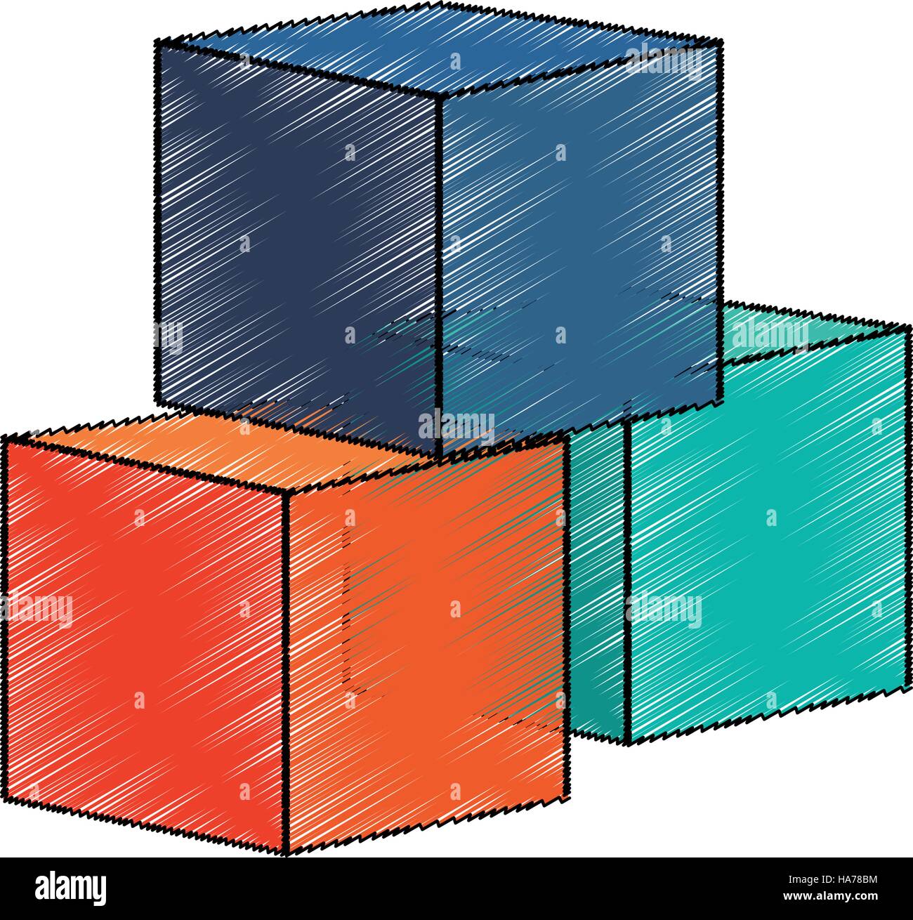Isolated block toy design Stock Vector Image & Art - Alamy
