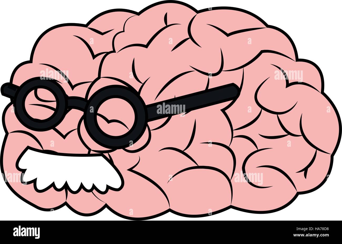 Isolated brain cartoon design Stock Vector Image & Art - Alamy