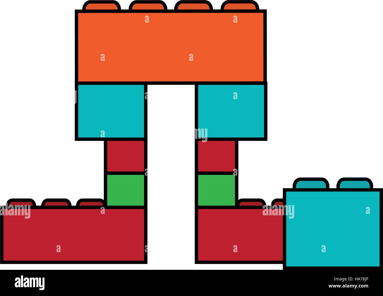 Isolated block toy design Stock Vector Image & Art - Alamy