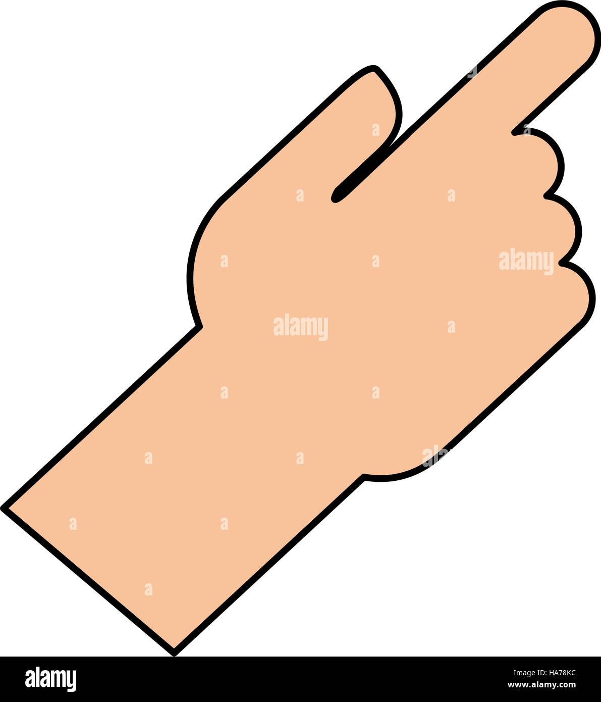 Isolated human hand design Stock Vector Image & Art - Alamy